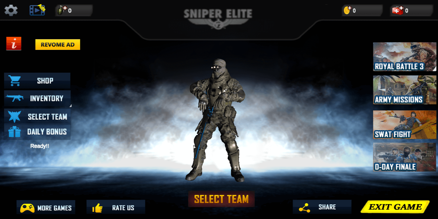 Mountain Sniper Shooting-Unity 3D Snow Action Game Source Code - Unitysourcecodemarket